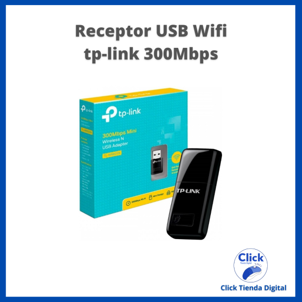 Conector Wi-Fi Puerto USB 300 Mps | Click Tienda Digital